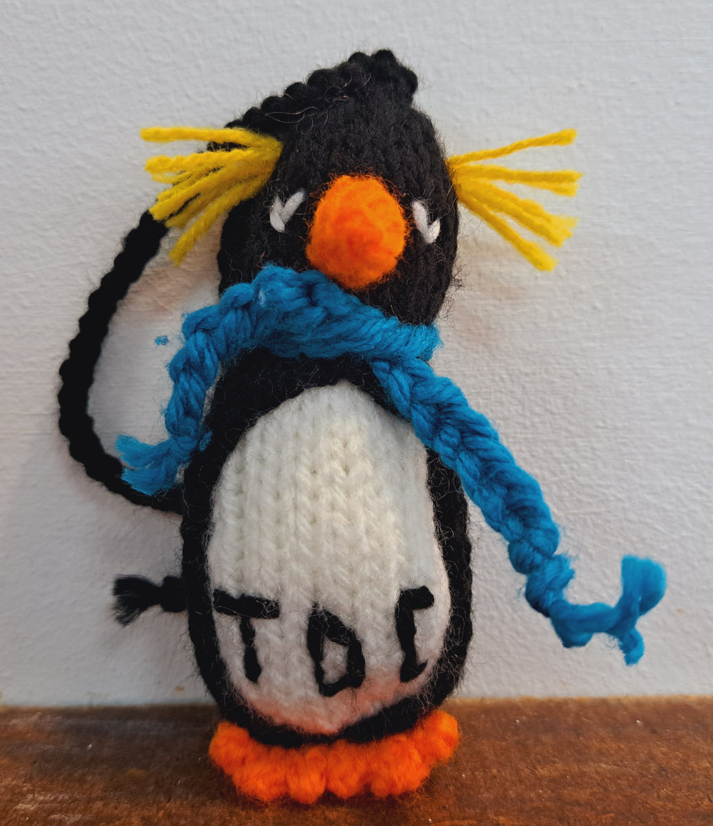 Hand Knitted Tiny Penguin| tristandacunha